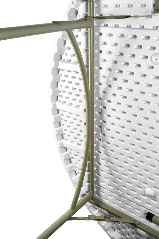 60" (5 Foot) Round Heavy Duty Plastic Folding Table