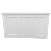 32' White Portable Folding Bar - 7 Piece Set Single Panel Front - Mart