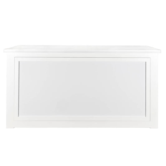 7' White Portable Folding Bar with Reversible Front