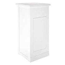 24" x 24" White Bar Post with HPL Top for Bar Setups and Displays