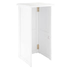 24" x 24" White Bar Post with HPL Top for Bar Setups and Displays