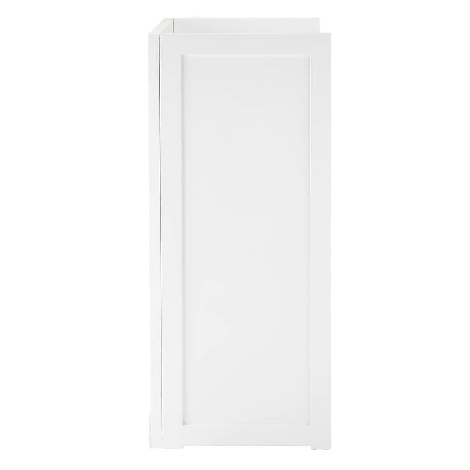 24" x 24" White Bar Post with HPL Top for Bar Setups and Displays