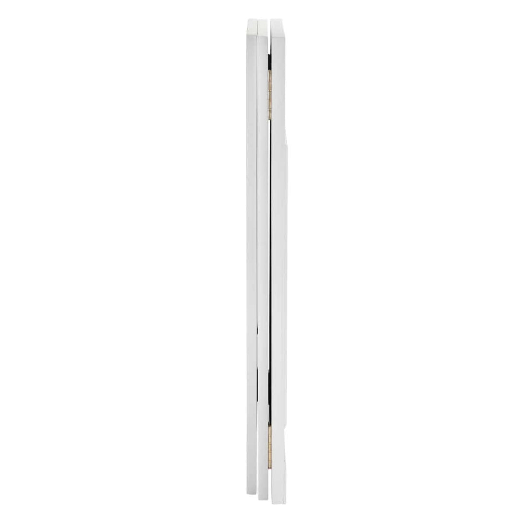 24" x 24" White Bar Post with HPL Top for Bar Setups and Displays