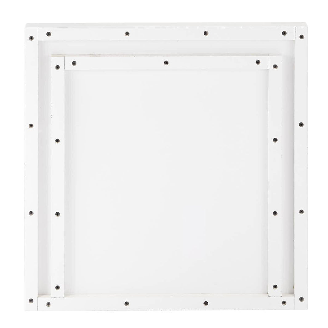 24" x 24" White Bar Post with HPL Top for Bar Setups and Displays