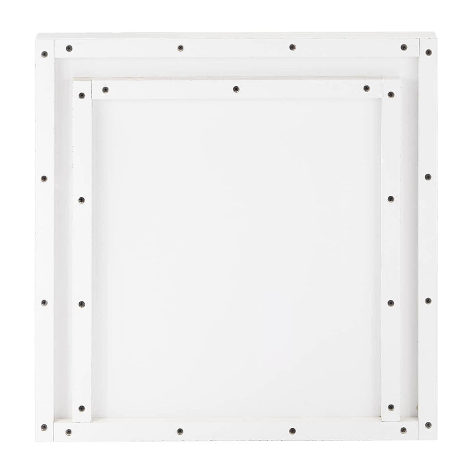 24" x 24" White Bar Post with HPL Top for Bar Setups and Displays