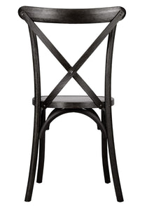 Black ToughWood™ Cross Back Chair