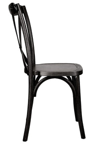 Black ToughWood™ Cross Back Chair