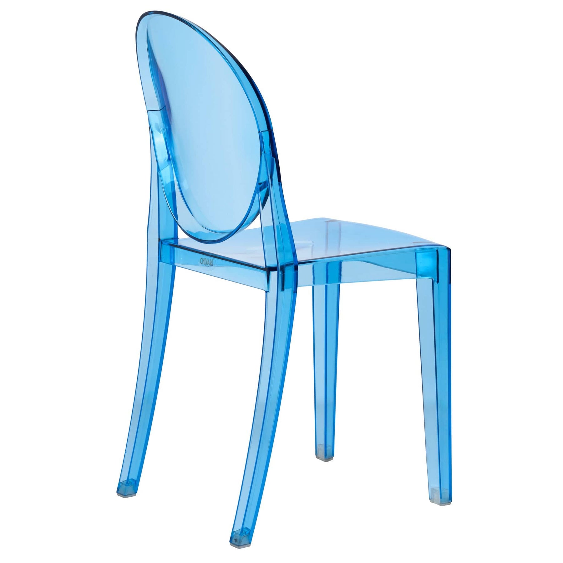 Blue Resin Kids Victoria Ghost Chair