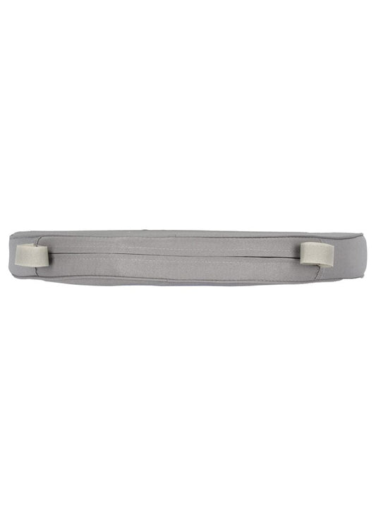 Charcoal Gray Fabric 2” Thick Cross Back Cushion