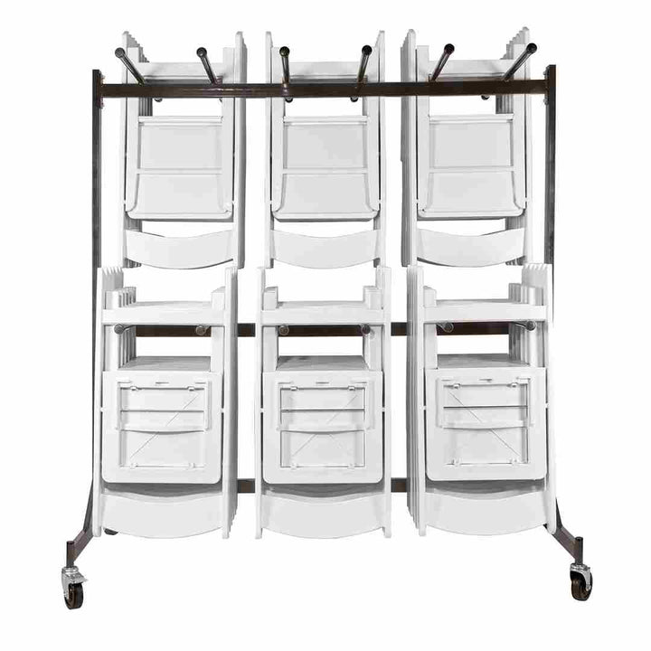 Hanging Chair Cart for Poly, Resin, Metal and Bamboo Folding Chairs