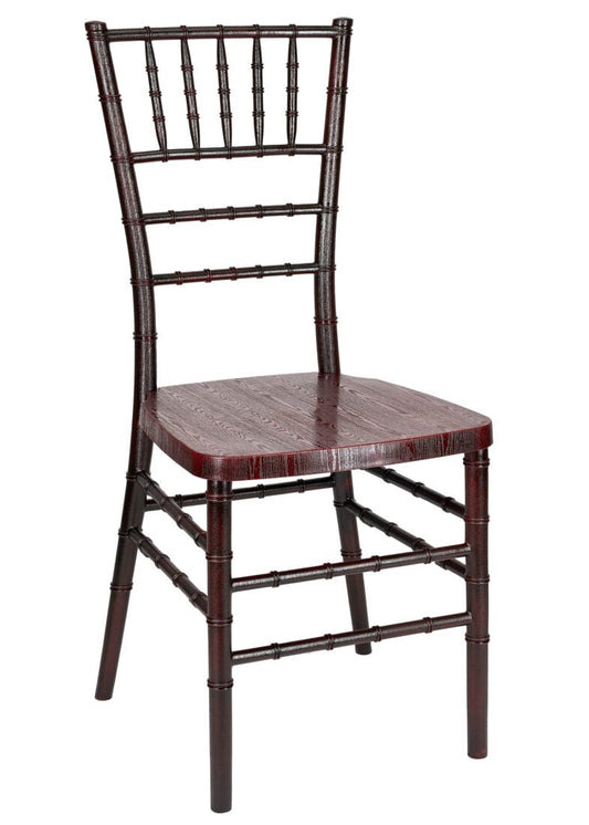 Mahogany WoodGrain™ Resin Steel Skeleton™ Chiavari Chair