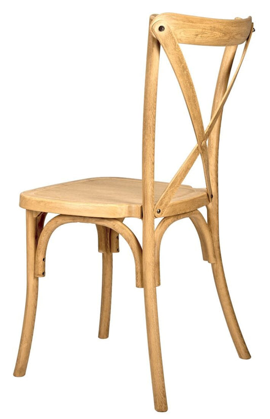 Natural Fluted Leg Farm Table Dining Set with 10 Chairs